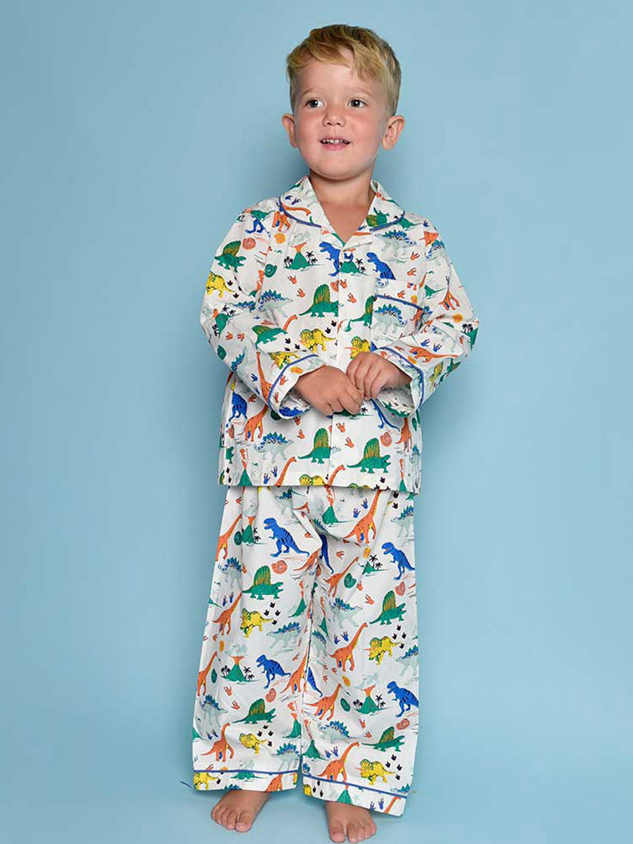 Colourful Dinosaur Pyjamas – Classic Cotton