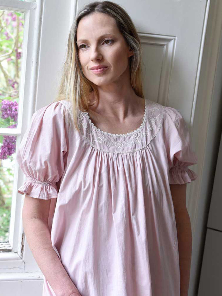 Pink Juliet Cotton Nightdress 12-18 – Classic Cotton