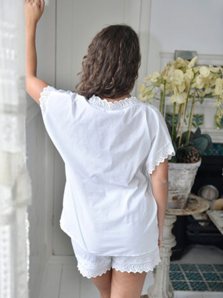 Eliza Short Set Pyjamas Cotton - Sizes 10-12 and 14-16 – Classic Cotton